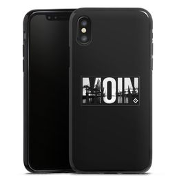 DeinDesign iPhone X Handy Silikon H&uuml;lle Case schwarz Handyh&uuml;lle Hamburger Sv Hsv Official Licensed Product
