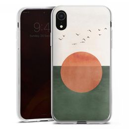 DeinDesign iPhone Xr Handy Silikon H&uuml;lle Case transparent Handyh&uuml;lle Sunshine Bird Sunset Silikon Case