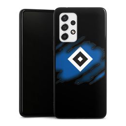 DeinDesign Galaxy A53 5G Handy Silikon H&uuml;lle Case schwarz Handyh&uuml;lle Official Licensed Product Hsv Hamburger Sv