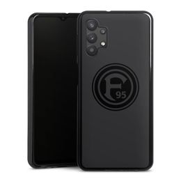 DeinDesign Galaxy A32 5G Handy Silikon H&uuml;lle Case schwarz Handyh&uuml;lle Fortuna D&uuml;sseldorf Logo F95