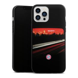 DeinDesign iPhone 13 Pro Max Handy Silikon H&uuml;lle Case schwarz Handyh&uuml;lle Fcb Fc Bayern M&uuml;nchen Stadium