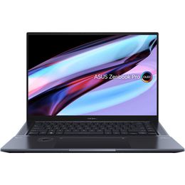 ASUS ZenBook Pro 16X OLED UX7602BZ-MY005W, Notebook, mit 16 Zoll Display Touchscreen, Intel® Core™ i9,i9-13900H Prozessor, 32 GB RAM, 2 TB SSD, NVIDIA GeForce RTX™ 4080, Tech Black, Windows 11 Home (64 Bit)