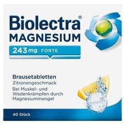 HERMES Arzneimittel Biolectra Magnesium 243 mg forte Zitrone Br.-Tabl. 40 St