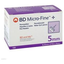 1001 Artikel Medical BD Micro-Fine+ 5 Pen-Nadeln 0,25x5 mm 100 St