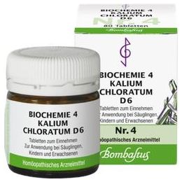 Bombastus Biochemie 4 Kalium chloratum D 6 Tabletten 80 St