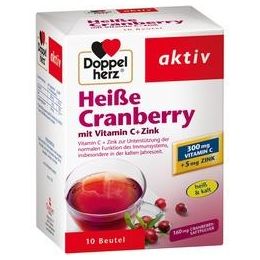 Queisser Doppelherz heiße Cranberry m.Vit.C+Zink Granulat 10 St