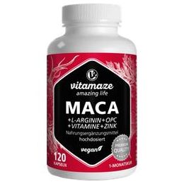 Vitamaze GmbH Maca 10:1 hochdosiert+L-Arginin+OPC+Vit.vegan Kps. 120 St