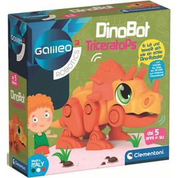 Clementoni® Roboter Galileo, DinoBot Triceratops, Made in Europe, orange