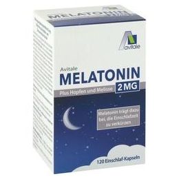 Avitale Melatonin 2 mg plus Hopfen und Melisse Kapseln 120 St
