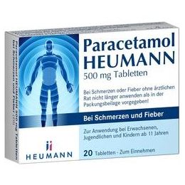 Paracetamol HEUMANN 500mg Tab.b.Schmerzen u.Fieber 20 St