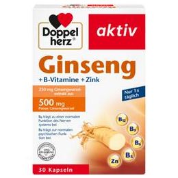 Queisser Doppelherz Ginseng 250+B-Vitamine+Zink Kapseln 30 St