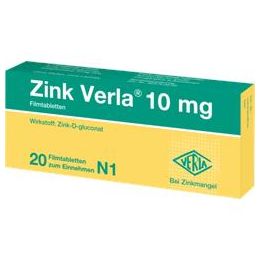 Verla-Pharm Arzneimittel GmbH & Co. KG Zink Verla 10 mg Filmtabletten 20 St