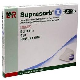 Lohmann & Rauscher Suprasorb X+Phmb HydroBalance Wundverb.9x9 cm 4 St