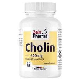 ZeinPharma Cholin 600 mg rein aus Bitartrat veg.Kapseln 60 St