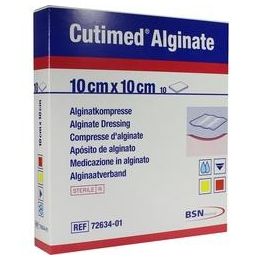 BSN Medical Cutimed Alginate Alginatkompressen 10x10 cm 10 St