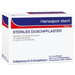 Beiersdorf Hansapor steril Duschpflaster 6x7 cm 1 St