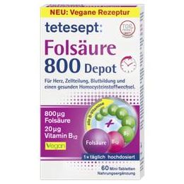 Tetesept Folsäure 800 Depot Tabletten 60 St