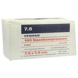 Holthaus Mullkompressen Ypsipad 7,5x7,5 cm unsteril 8fach 100 St