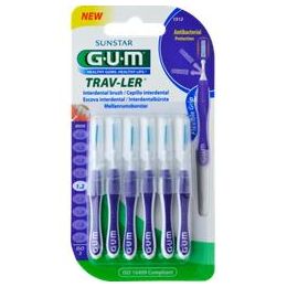 Sun Star GUM Trav-Ler 1,2mm Kerze lila Interdental+6Kappen 6 St