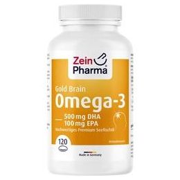 ZeinPharma Omega-3 Gold Gehirn DHA 500mg/EPA 100mg Softgelkap 120 St