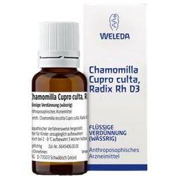 Weleda Chamomilla Cupro culta Radix Rh D 3 Dilution 20 ml