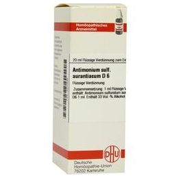 DHU-Arzneimittel Antimonium Sulfuratum aurantiacum D 6 Dilution 20 ml