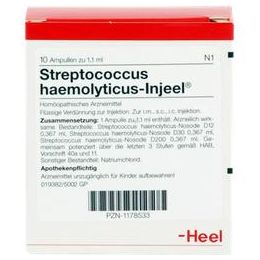 Heel Streptococcus Haemolyticus Injeel Ampullen 10 St