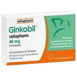 GINKOBIL-ratiopharm 40 mg Filmtabletten 30 St