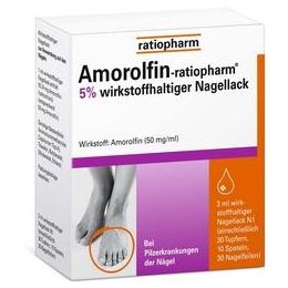 AMOROLFIN-ratiopharm 5% wirkstoffhalt.Nagellack 3 ml