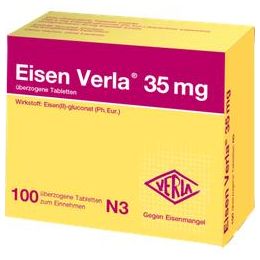 Verla-Pharm Arzneimittel GmbH & Co. KG Eisen Verla 35 mg überzogene Tabletten 100 St
