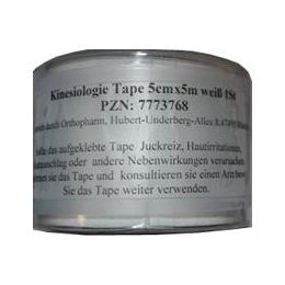 Kinesiologie Tape 5 cmx5 m weiß 1 St
