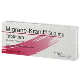 HERMES Arzneimittel Migräne Kranit 500 mg Tabletten 20 St