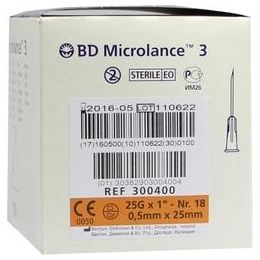 BD Microlance Kanüle 25 G 1 0,5x25 mm 100 St