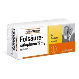 Folsäure-ratiopharm 5 mg Tabletten 50 St