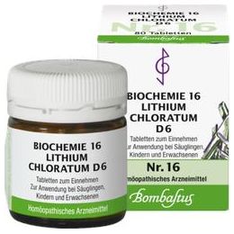 Bombastus Biochemie 16 Lithium chloratum D 6 Tabletten 80 St