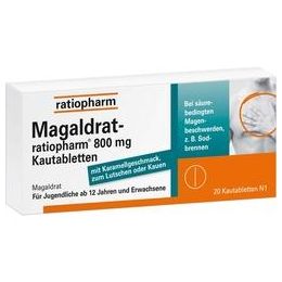 MAGALDRAT-ratiopharm 800 mg Tabletten 20 St