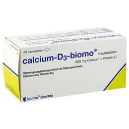 CALCIUM-D3-biomo Kautabletten 500+D 100 St