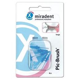 Miradent Interd.Pic-Brush Ersatzb.large blau 6 St