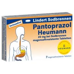 Pantoprazol HEUMANN 20 mg b.Sodbrennen msr.Tabl. 7 St