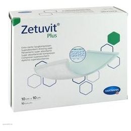 Zetuvit Plus extrastarke Saugkompr.steril 10x10 cm 10 St