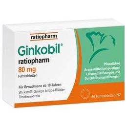 GINKOBIL-ratiopharm 80 mg Filmtabletten 60 St