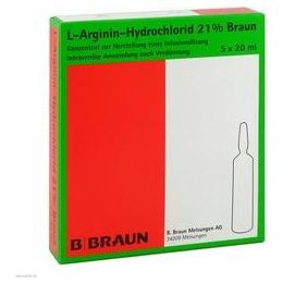 L-Arginin-Hydrochlorid 21% Elek.-Konz.Inf.-L. 5X20 ml