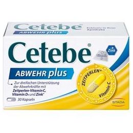 STADA Cetebe Abwehr plus Vitamin C+Vitamin D3+Zink Kaps. 30 St