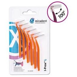 HAGER PHARMA Miradent Interdentalbürste I-Prox L 0,8 mm orange 6 St