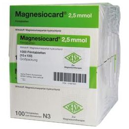 Verla-Pharm Arzneimittel GmbH & Co. KG Magnesiocard 2,5 mmol Filmtabletten 10X100 St