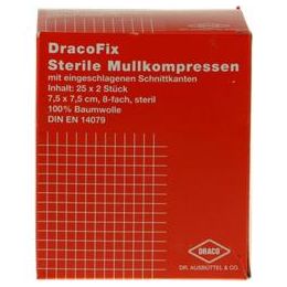 Dr. Ausbüttel Dracofix Peel Kompressen 7,5x7,5 cm steril 8fach 25X2 St