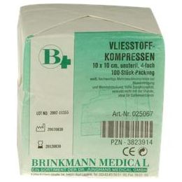 Brinkmann Vliesstoff-Kompressen unsteril 10x10 cm 4fach 100 St