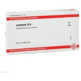 DHU-Arzneimittel Lachesis D 6 Ampullen 8X1 ml