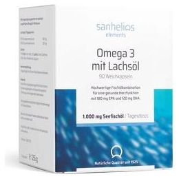 Sanhelios Omega-3 mit Lachsöl Kapseln 90 St