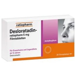DESLORATADIN-ratiopharm 5 mg Filmtabletten 20 St